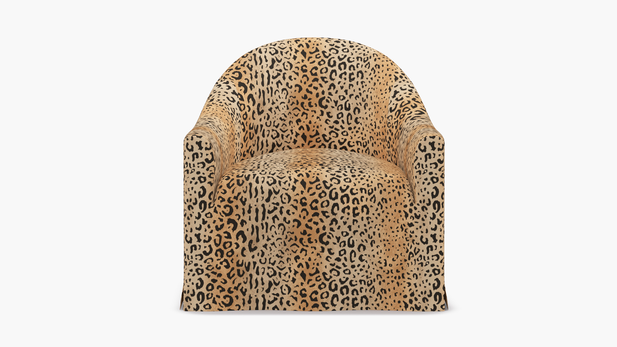 Slipcover Swivel Chair Leopard