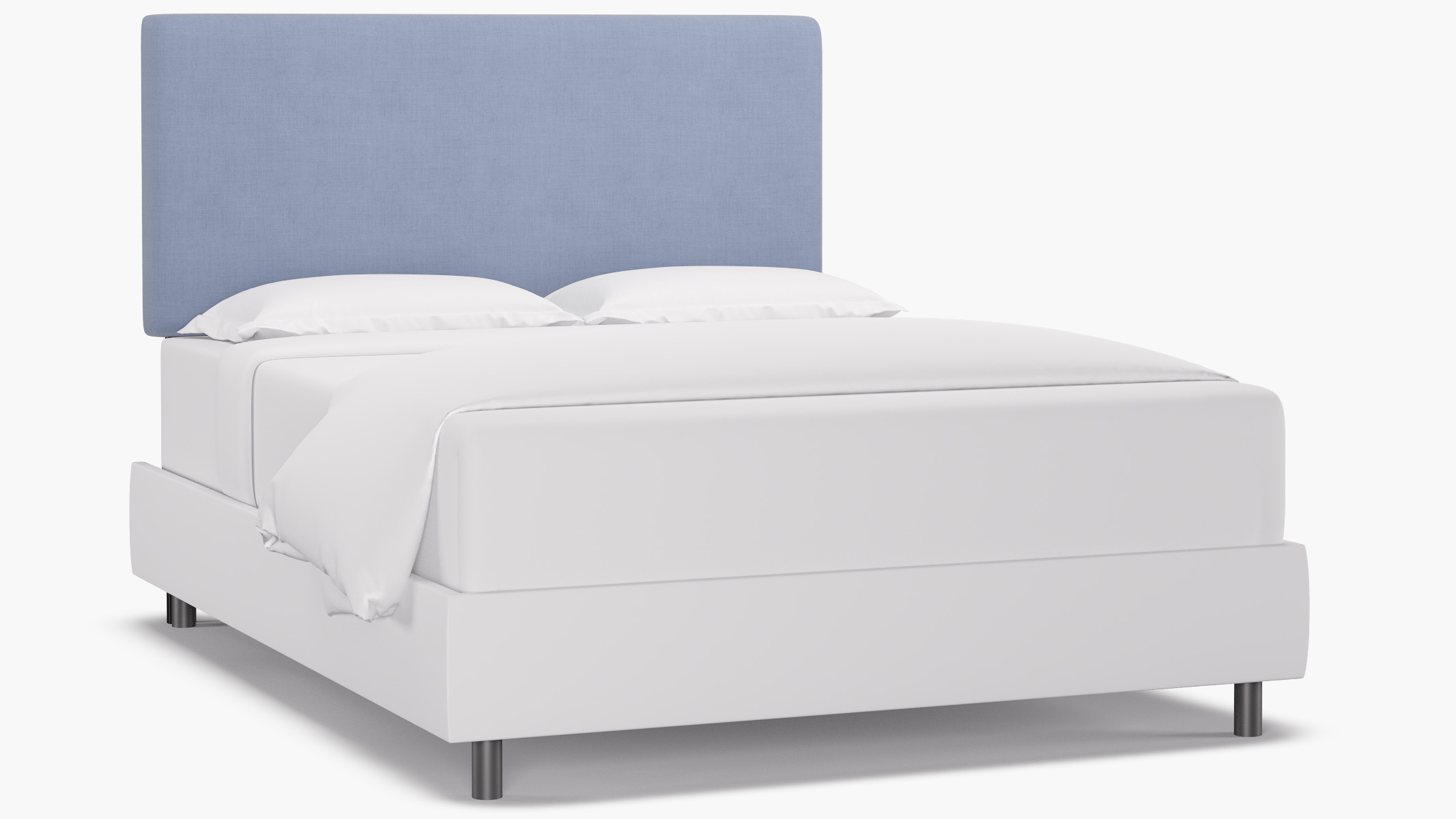 Denim headboard queen store