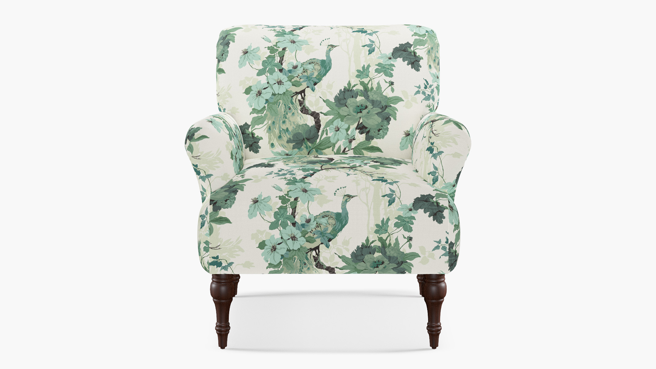 Traditional Accent Chair Jade Peacock Park