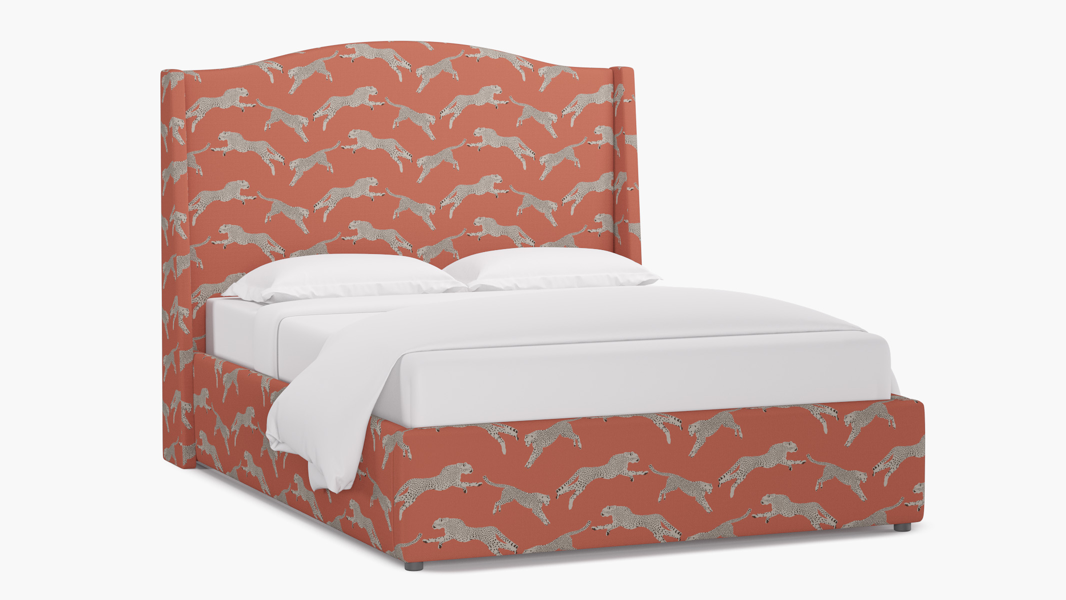 Curved Wingback Bed